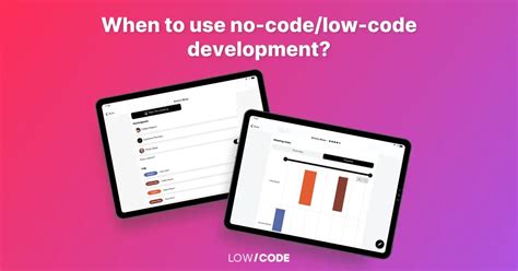 When To Use No Code Low Code Development