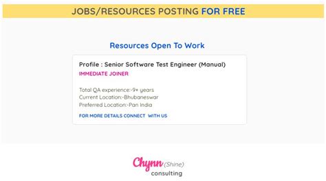 Qamanual Testing Testengineer Immediatejoiner Manualtesting