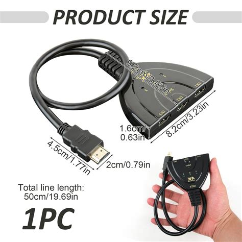 4k High Speed Selector With 3 Inputs And 1 Output Featuring A Power