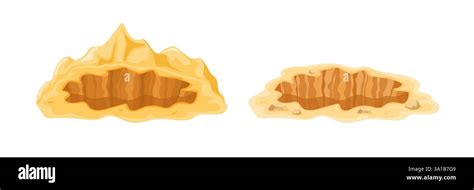 Rough Sand Caves With Jagged Edges And Smooth Surfaces Stock Vector Image And Art Alamy