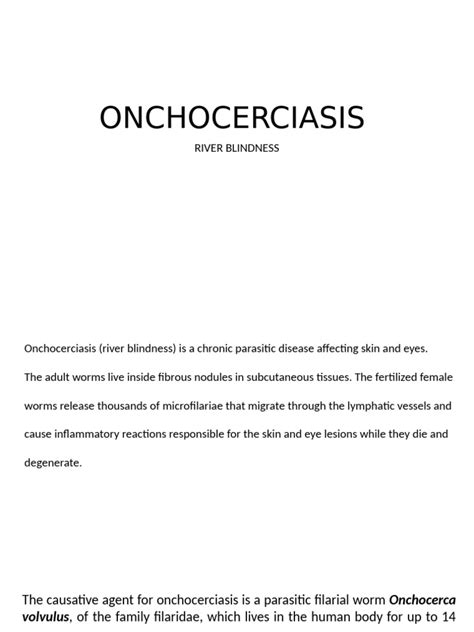 Onchocerciasis Pdf Causes Of Death Epidemiology