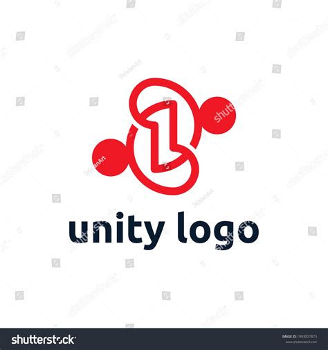 Unity Logo Template Design Creative Social Stock Vector Royalty Free