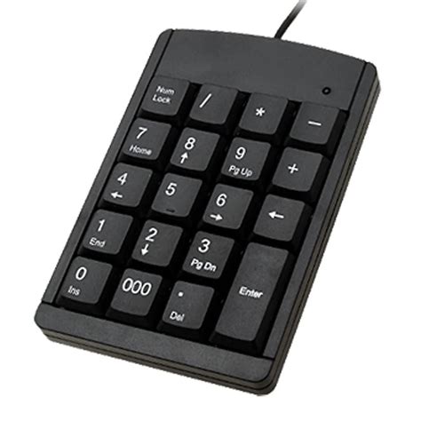 PROMOTION Mini Black USB Numeric Keyboard Keypad For Laptop PC Computer In Keyboards From
