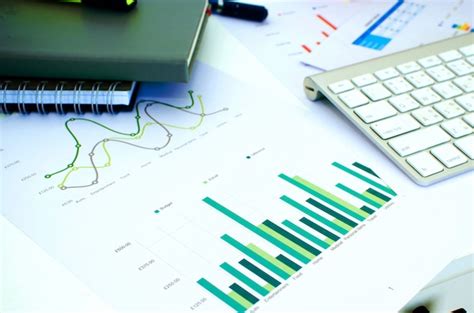 Premium Photo Chart And Keyboard