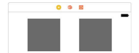 Xcode Storyboard Ios Autolayout Two Views Of Equal Width And Equally Spaced Stack Overflow