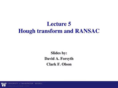 Ppt Lecture 5 Hough Transform And Ransac Powerpoint Presentation Free Download Id 2458968
