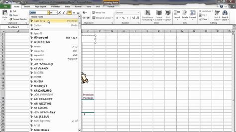 How To Insert A Text Box Into Excel Youtube