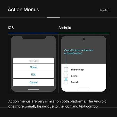 Key Differences Between Ios Android Designs Uibundle
