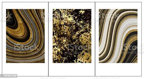 3d 현대 추상 미술입니다 황금색과 검은색 대리석 캔버스 아트웍 벽 포스터 금 금속에 대한 스톡 사진 및 기타 이미지 금 금속 그런지 이미지 기법 금색 Istock