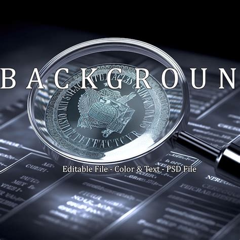 Premium Psd Computer Magnifying Glass Security Fake Conspiracy Generative Ai