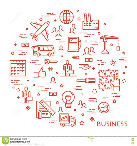 Round Linear Concept For Business Stock Illustration Illustration Of Design Linear 78959409