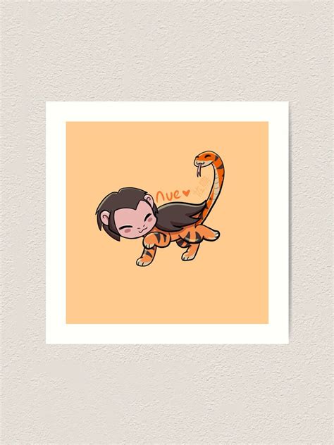 Cute Yokai Nue Art Print By Cuterefaction Redbubble