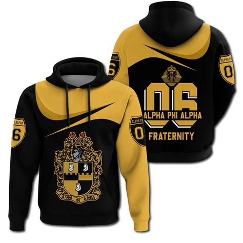 Fraternity Hoodie Alpha Phi Alpha Curve Style Hoodie Kreamshirt