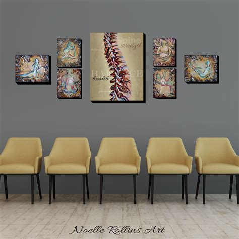 This Set Of 7 Coordinated Spine Prints Is An