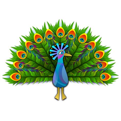 Peacock Vector Clip Art Free Svg