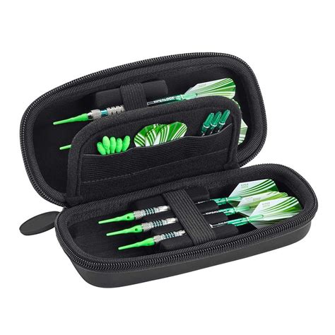 Dart Case For Slim EVA Shell For Steel And Soft Tip Darts Hold 6 Darts And Features Built In