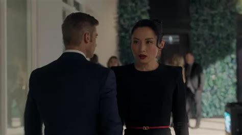 Valentino Logo Red Belt Worn By Francesca Li Jun Li As Seen In Sex