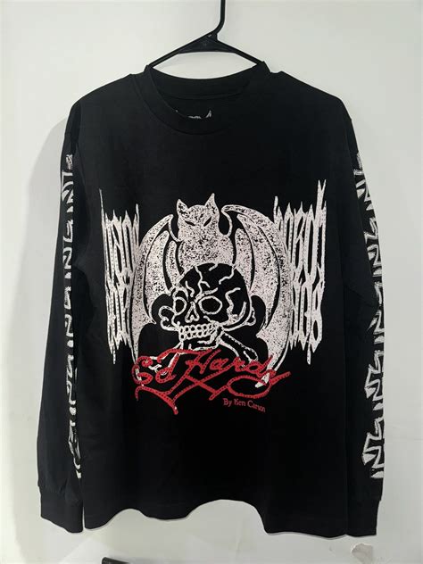 Ed Hardy × Ken Carson × Streetwear Ed Hardy Ken Carson Complexcon Rhinestone Large Long Sleeve