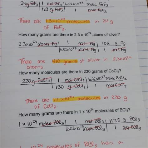 Stoichiometry Mole Map