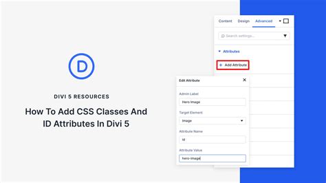How To Add Css Classes And Id Attributes In Divi 5