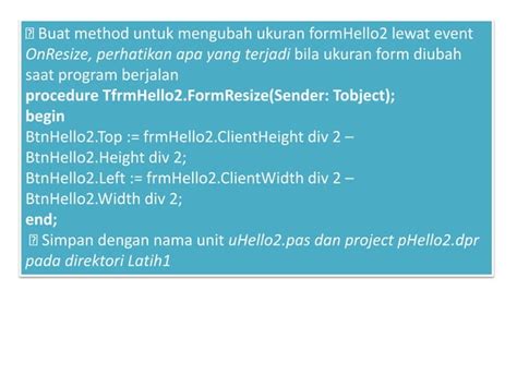 Struktur Bahasa Delphi Pptx
