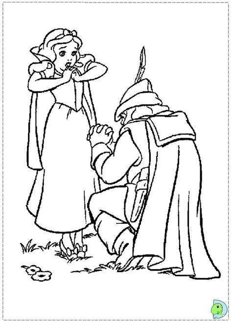 Snowwhite Mirror Coloring Page