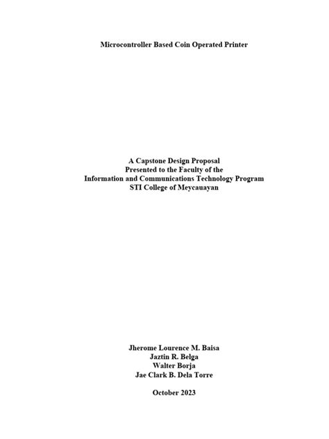 Microcontroller Based Coin Operated Printer Pdf Microcontroller Based Coin Operated Printer Pdf