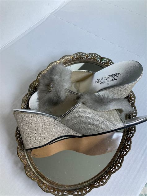 Vintage Boudoir Slippers Boudoir Slippers 1960s Boudoir Etsy