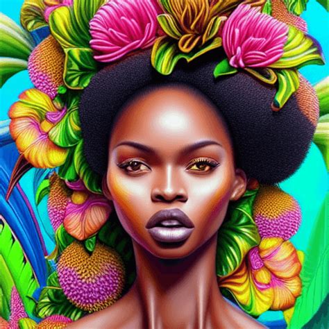 Ebony Queen Girl 3d Art · Creative Fabrica