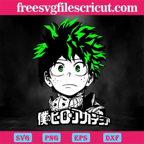 Deku Midoriya Izuku My Hero Academia Svg Free Svg Files For Cricut