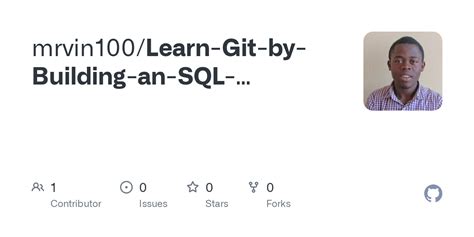 Github Mrvin100learn Git By Building An Sql Reference Object