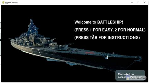 Battleship Pygame Demo Youtube