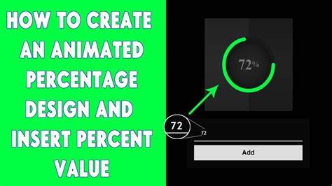 how to create a percentage design where you can input value [html5 css3] youtube