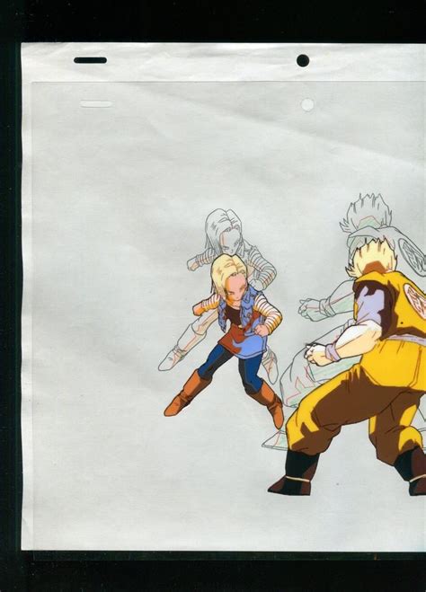 Android 18 Gohan Dragonball Original Production Anime Cel 1926705716