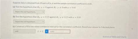 Solved Suppose Data Is Obtained From Pairs Of X Y And Chegg