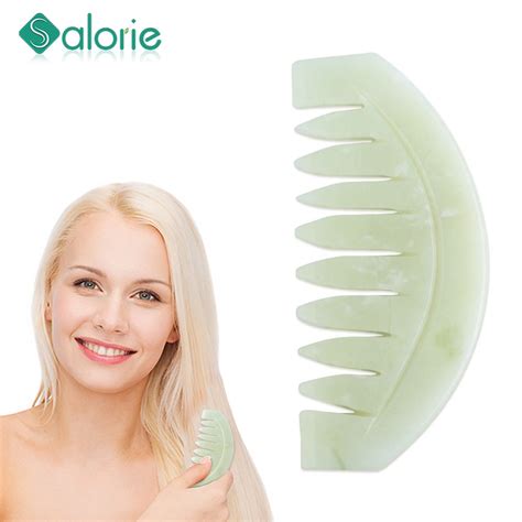 Salorie Massage Comb Head Massager Lady Scalp Care Natural Stone Combs