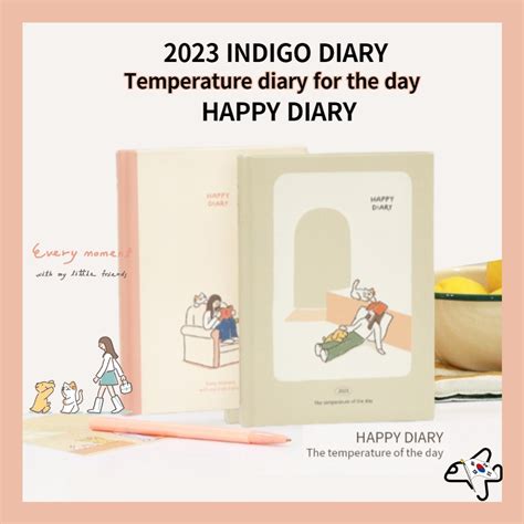 2023 Diary Planner Indigo 2023 Indigo Diary Temperature Diary For The