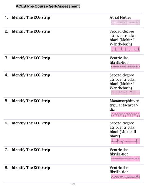 Acls Pre Course Self Assessment 60 Questions And Answers 100 Correct Scholarfriends