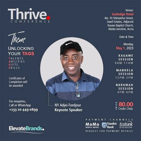 Nana Yaw Adjei Fordjour On Linkedin Hi You Are Cordially Invited To The Thrive Conference A