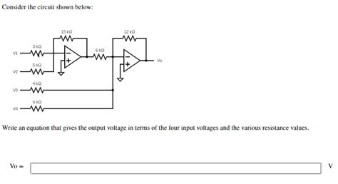 [solved] consider the circuit shown below write an equat