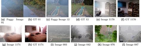 Images From O Haze Database Ad Images From D Hazy Database Eh