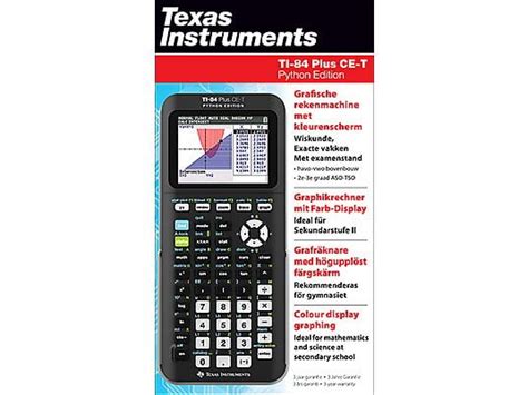Texas Instruments Ti 84 Plus Ce T Python Edition Zwart Kopen Mediamarkt