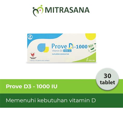 Jual Prove D Tablet Vitamin D Iu Probe Dk Shopee Indonesia