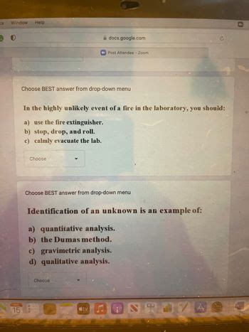 Answered Choose BEST Answer From Drop Down Menu In The Highly Unlikely Event Of A Fire In The