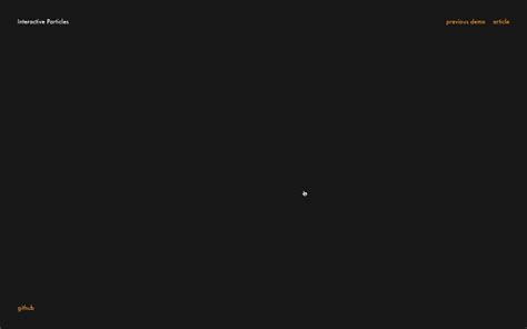 interactive particles with three js codrops remqesl8hm threejs webgl webdev