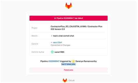Gitlab Commit Failed Pipeline How To Use Gitlab Gitlab Forum