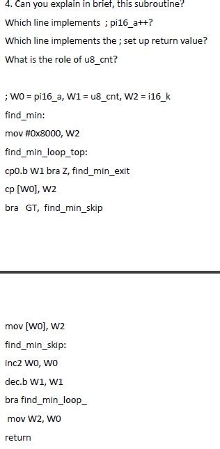 Solved 4 Can You Explain In Brief This Subroutine Which