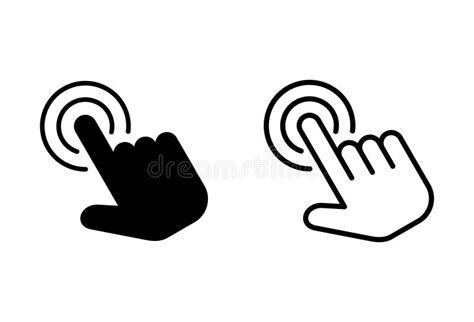 Click Icon Pointer Arrow Icon Cursor Icon Vector Stock Vector