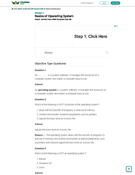 Chapter 4 Basics Of Operating System Computer Applications Code 165