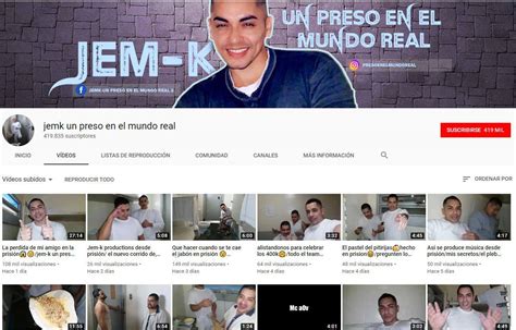 Jem K El Youtuber Preso Que Logró Más De 400000 Suscriptores Con